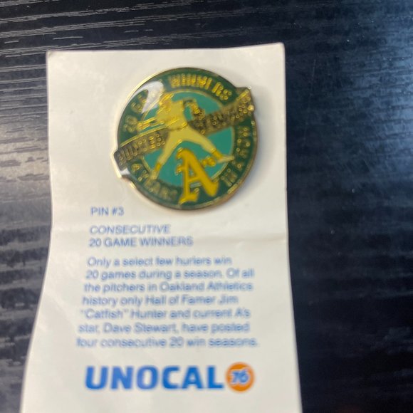 Other | Oakland As Athletics Unocal 76 Pin 2 Game Winners 4 Years A Row ...